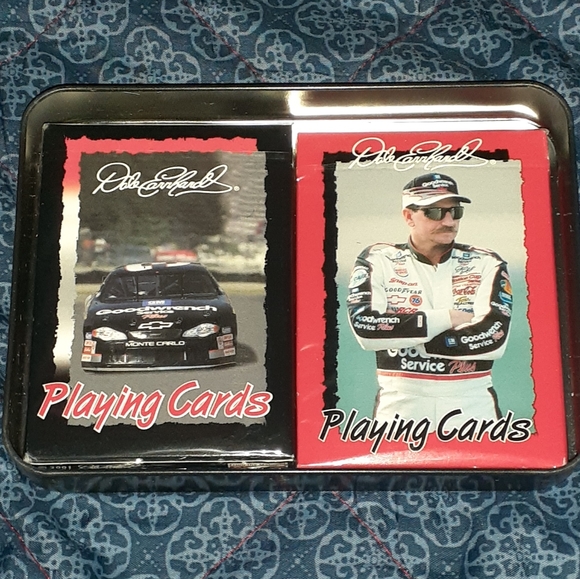 Nascar | Games | 200 Dale Earnhardt Sr Playing Cards In Collectors Tin ...